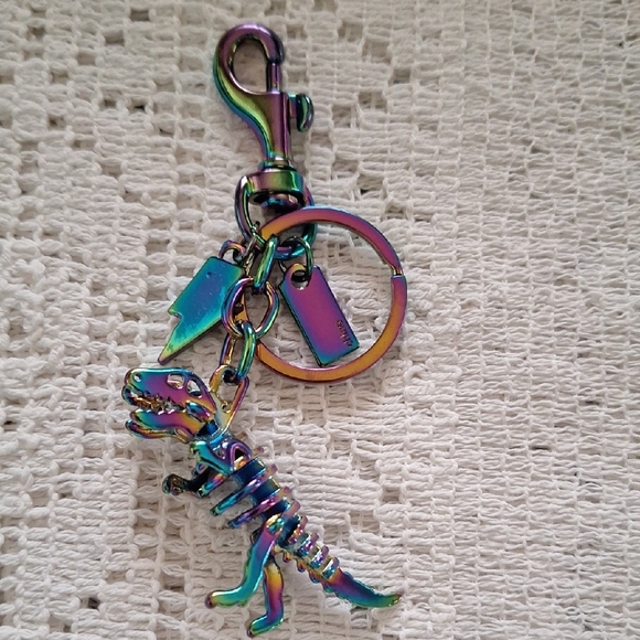 Coach | Accessories | Coach Rexy Oil Slick Keychain | Poshmark